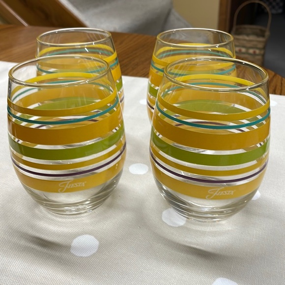 Fiesta | Dining | Fiesta Glasses Set Of 4 | Poshmark